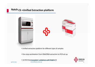 Tecnologìas de extracción de acidos nucleicos y proteinas gtt | PPT