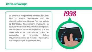 Tecnologías multitáctil (touch) - Linea del tiempo | PDF