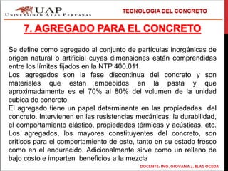 Tecnologia del concreto | PPTX