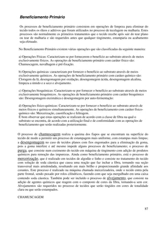 Tecnologia do beneficiamento têxtil | PDF