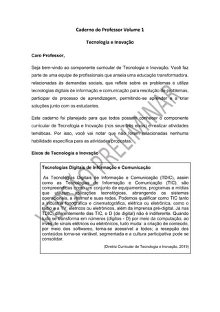 tecnologia e inovação para professor fundamental | PDF