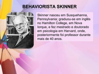 Teorias Pedagógica de Aprendizagem | PPT