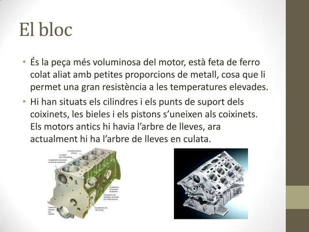 Tecnologia parts d'un motor d'explosió | PPTX
