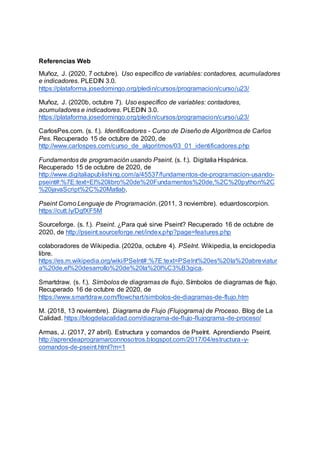 Tecnologia pseint | DOCX