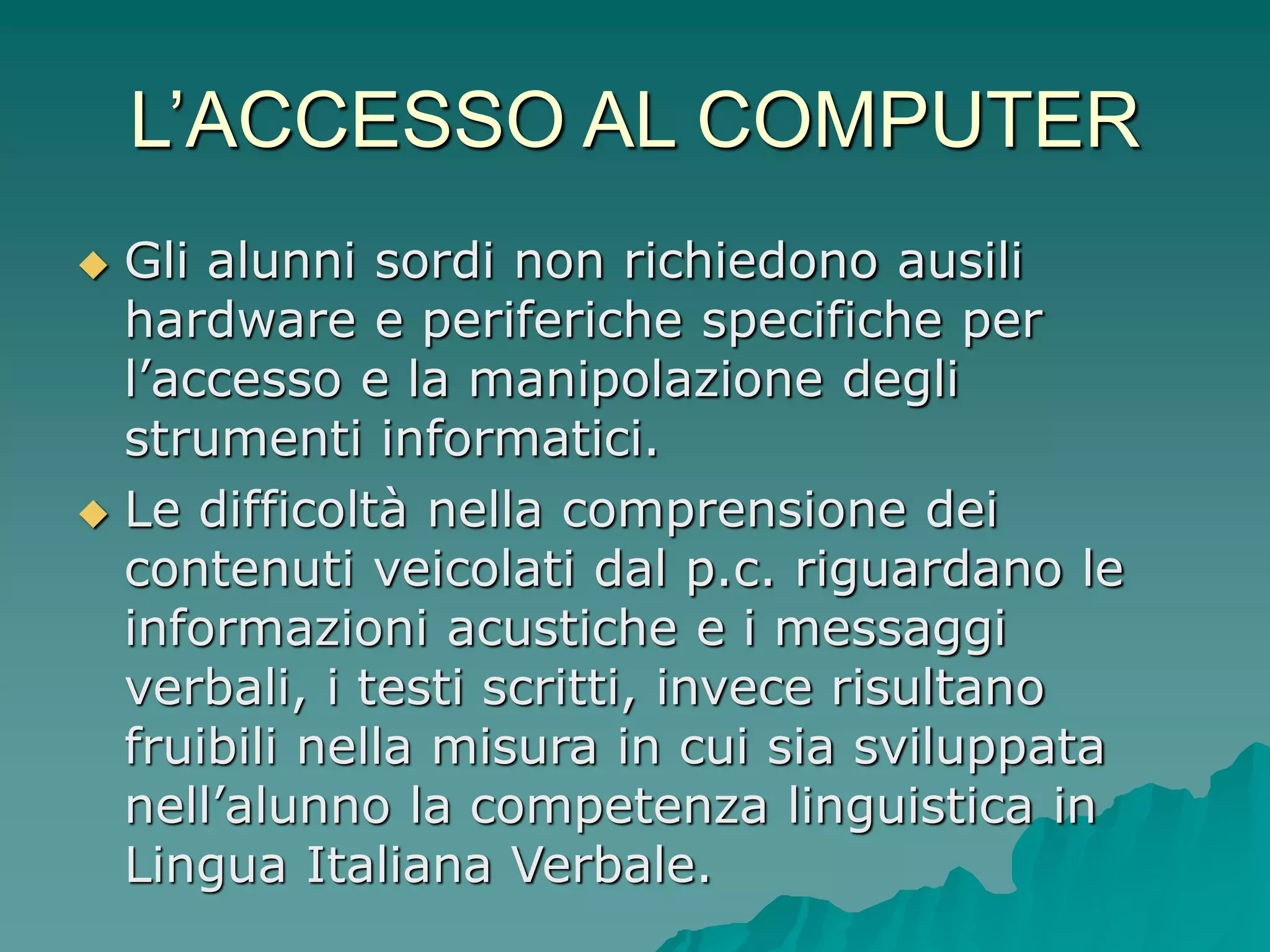 Tecnologie didattiche per la disabilita uditiva-4 | PDF
