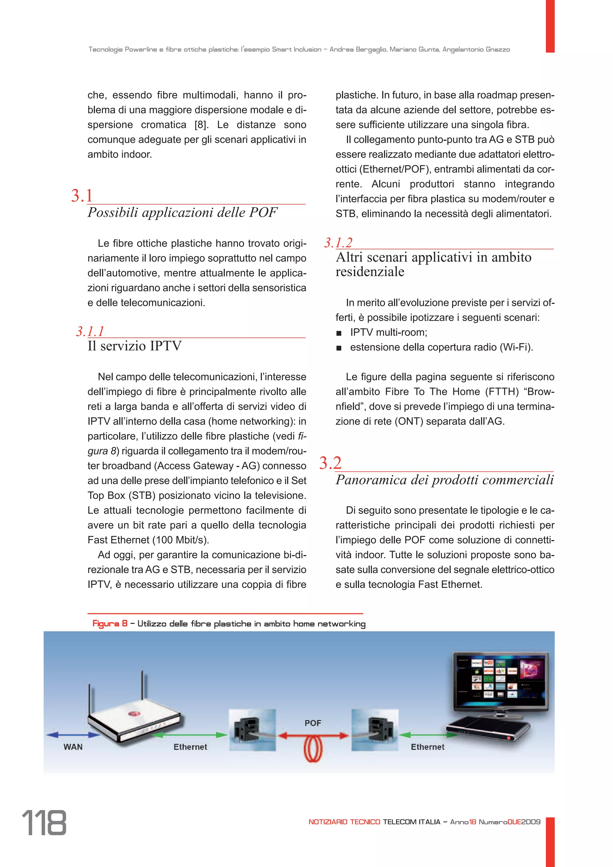Tecnologie power line e plastic optical fiber | PDF ...