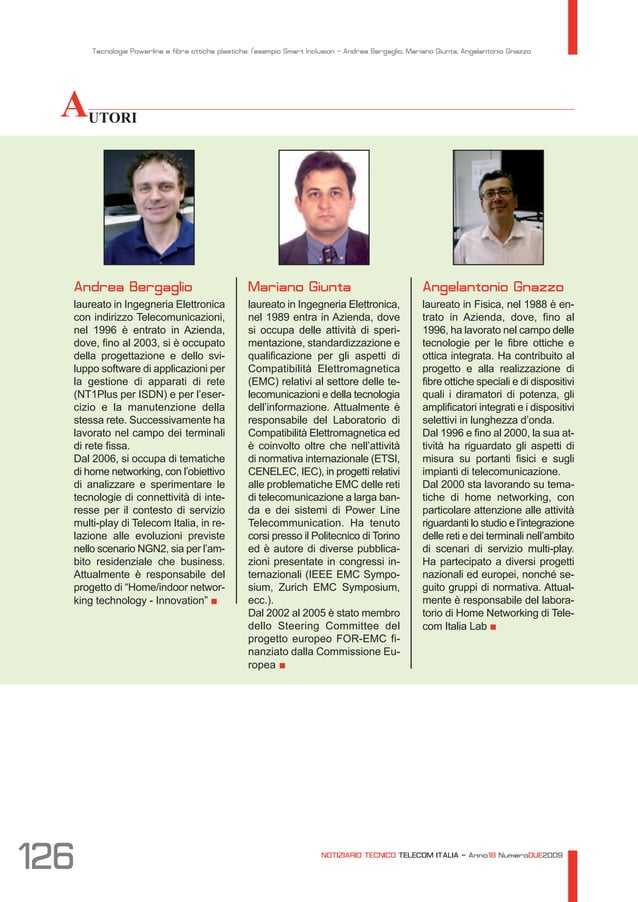 Tecnologie power line e plastic optical fiber | PDF ...