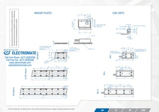 Tecnotion Iron Core and Ironless Linear Motor Series | PDF