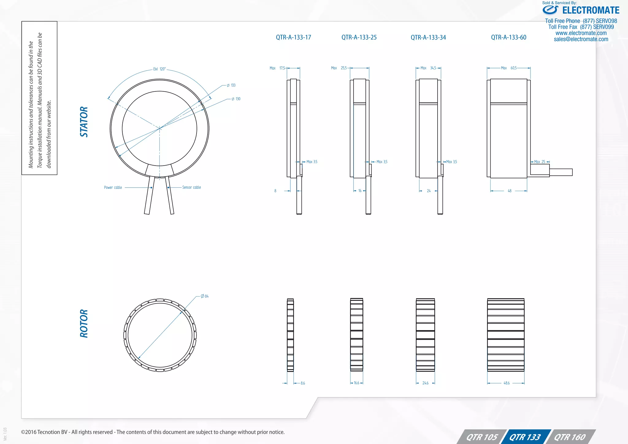 Tecnotion Frameless Torque Motor Series | PDF