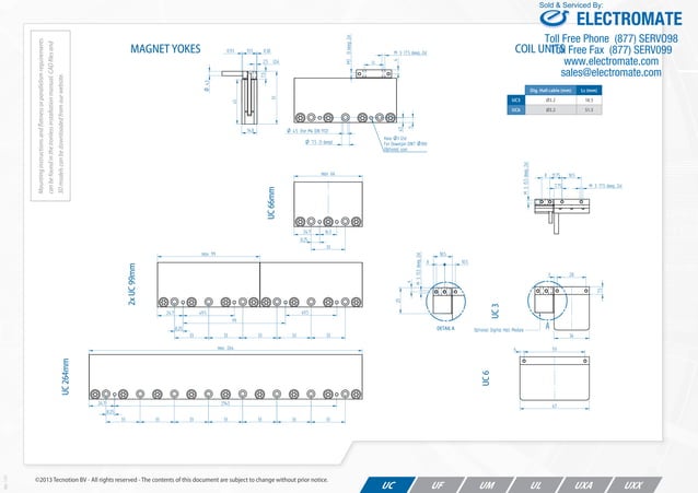Tecnotion UC Series Specs | PPT