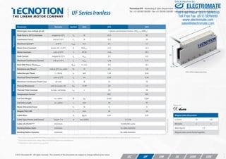 Tecnotion uf series_specsheet | PDF