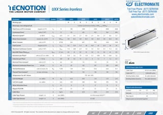 Tecnotion uxx series_specsheet | PDF