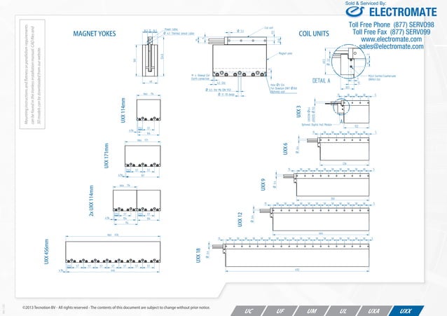 Tecnotion UXX Series Specs | PPT