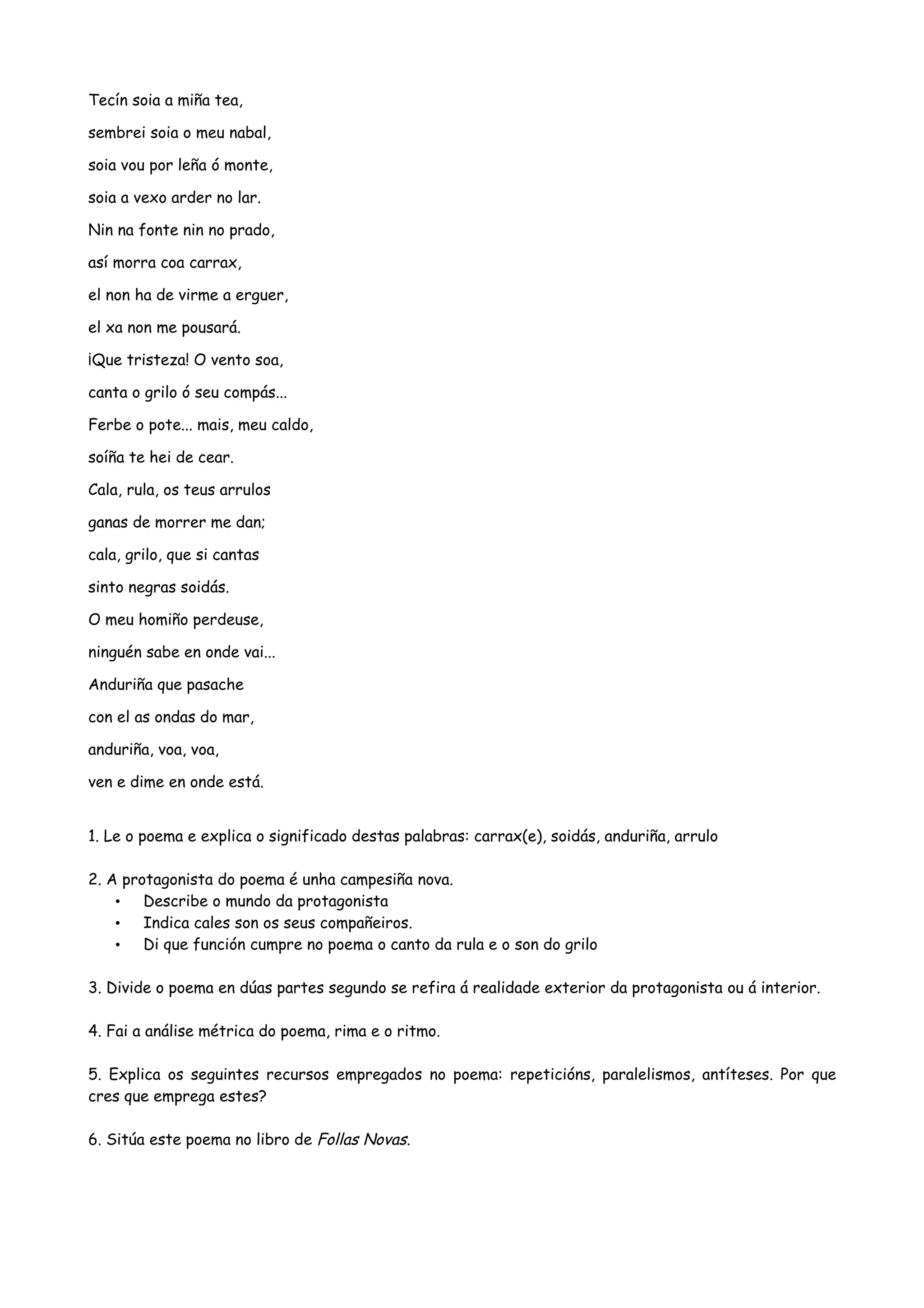 Tecín soia a miña tea | PDF