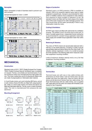 Teco electric motor manual | PDF