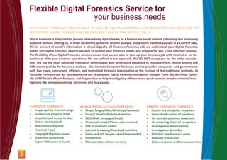 Tecomex Forensics Brochure 2014 | PDF