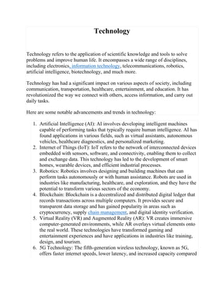 teconology.pdf | Technology Industry | Industries