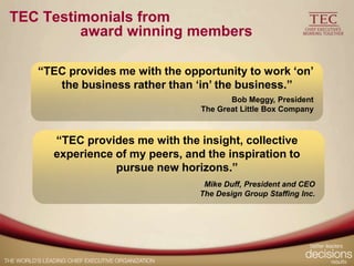 Tec Presentation | PPT | Business Expos & Conferences | Events