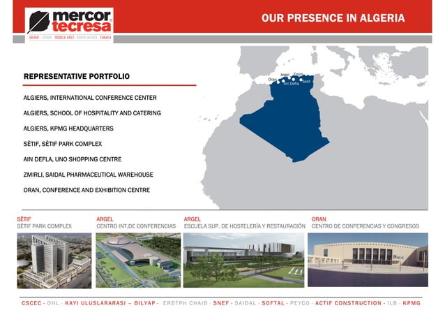 MERCOR-TECRESA PRESENCE IN ALGERIA | PPT