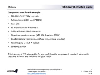 Tec setup guide 5182H | PDF
