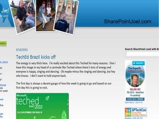 TEC2010 SharePoint 2010 Upgrade | PPTX | Operating Systems | Computer Software and Applications