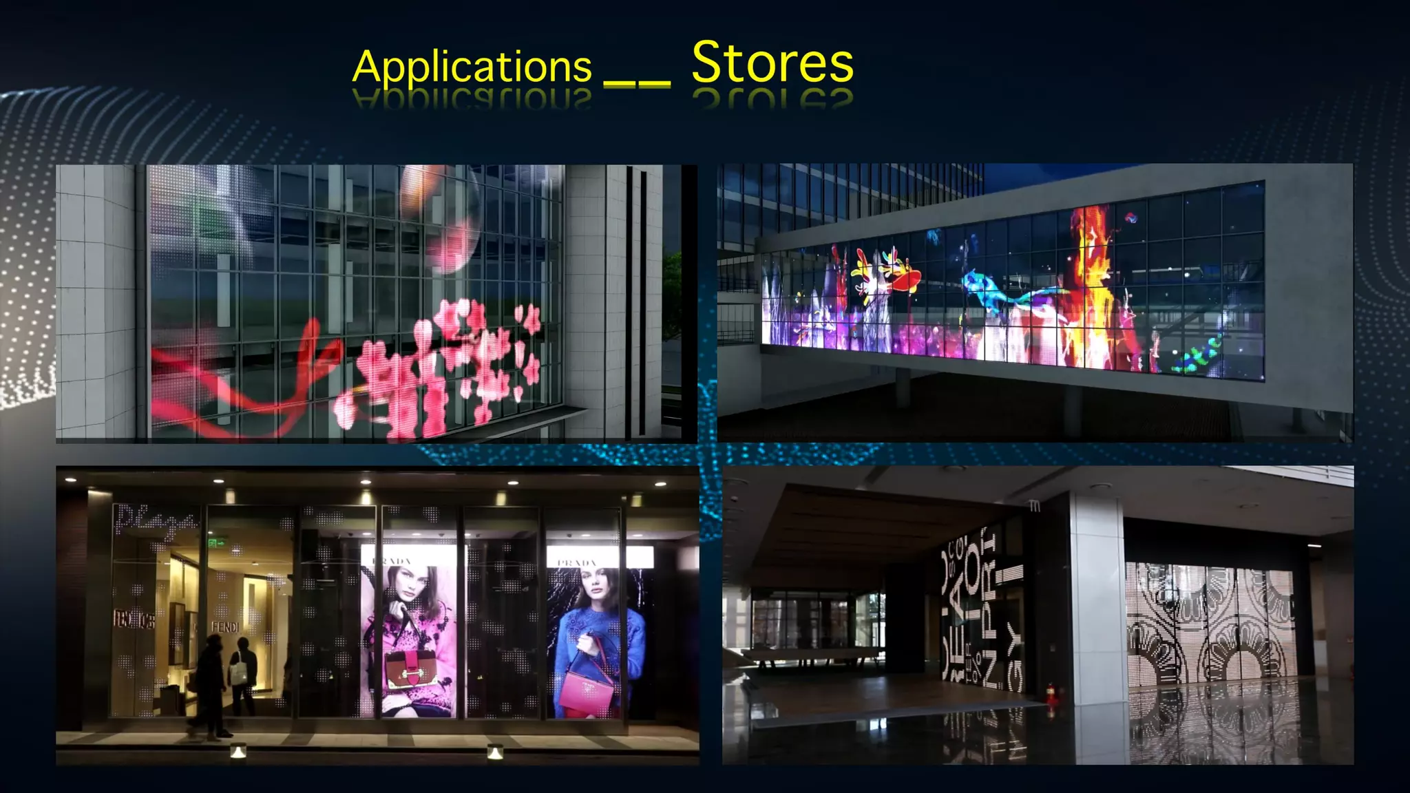 TEC Stickit series film led media displays features, soft, invisible ...