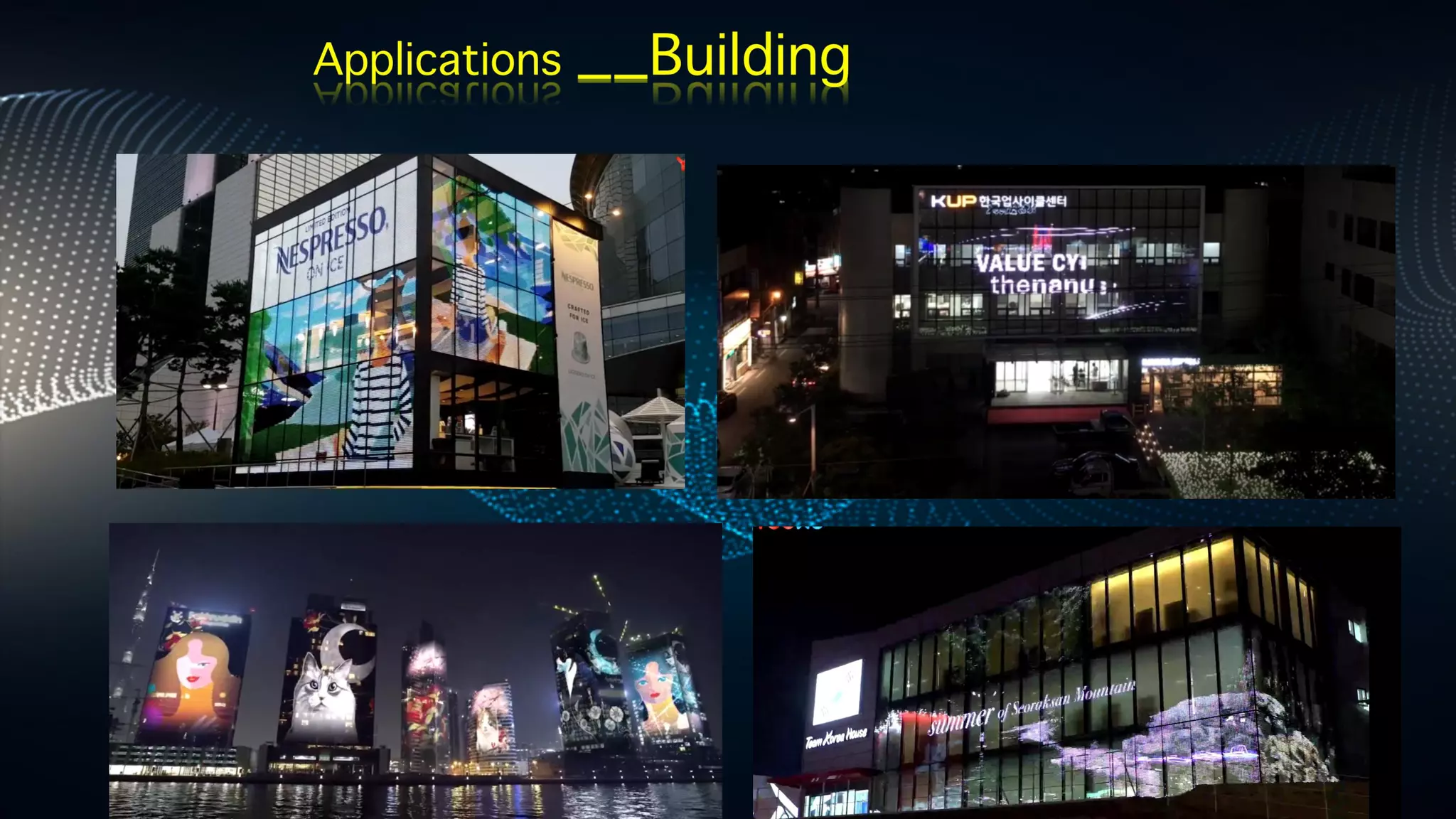 TEC Stickit series film led media displays features, soft, invisible ...