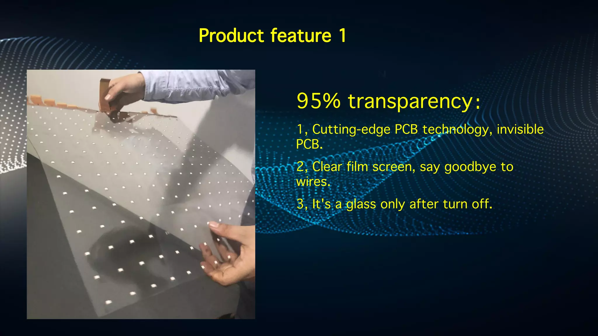 TEC Stickit series film led media displays features, soft, invisible ...