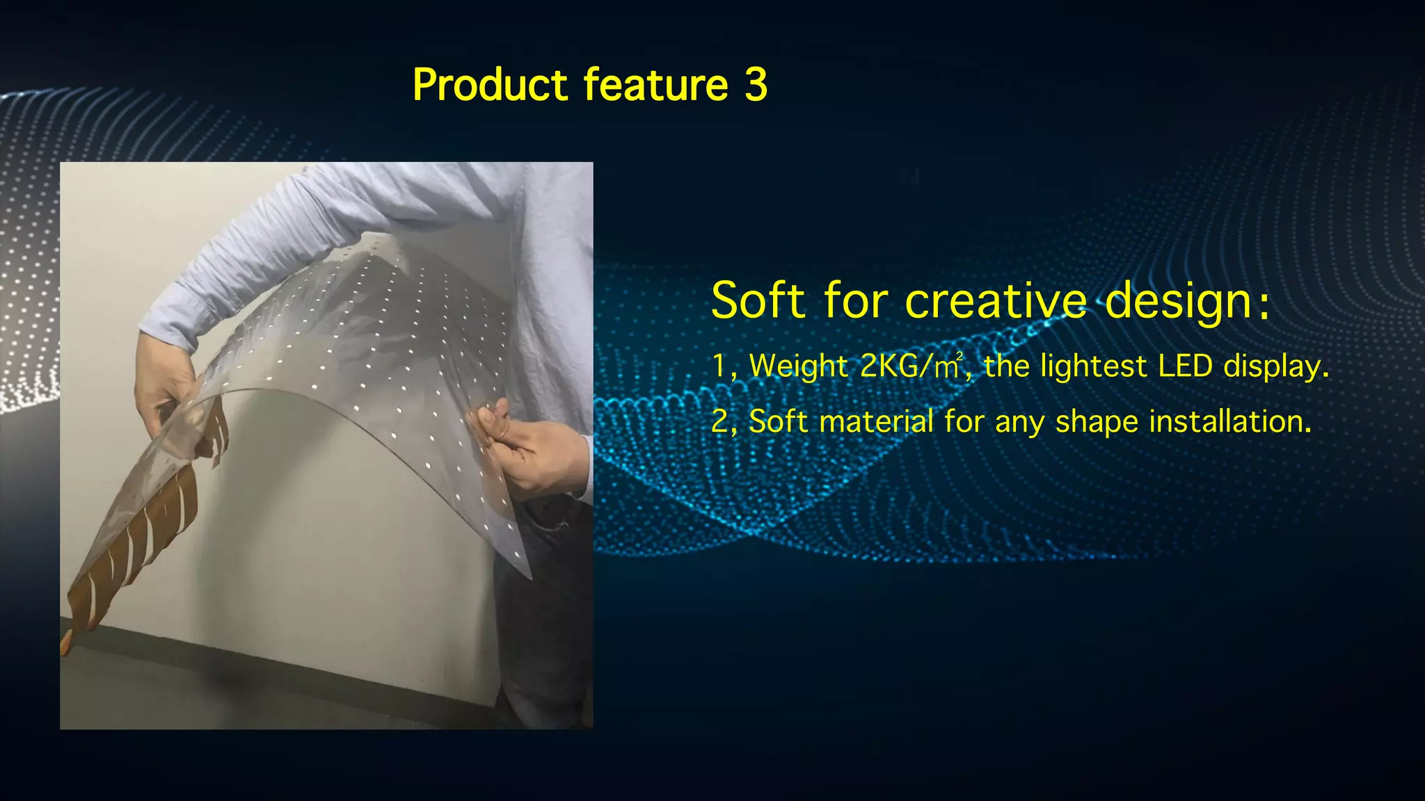 TEC Stickit series film led media displays features, soft, invisible ...