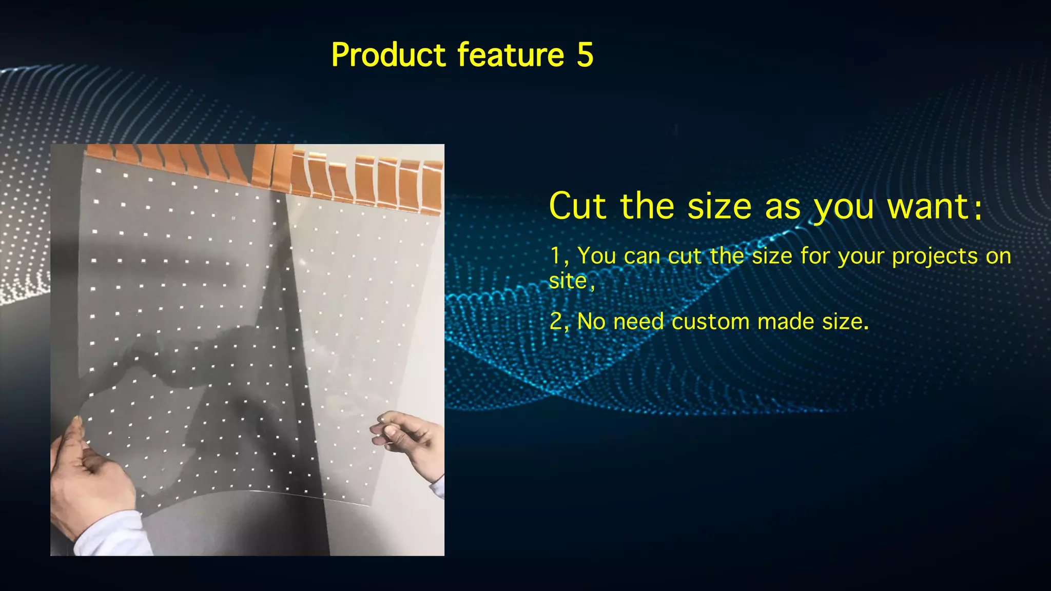 TEC Stickit series film led media displays features, soft, invisible ...