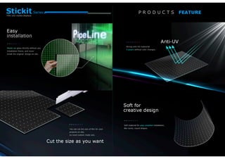 Tec stickit series transparent film glass self-adhesive led screen v2.0 ...