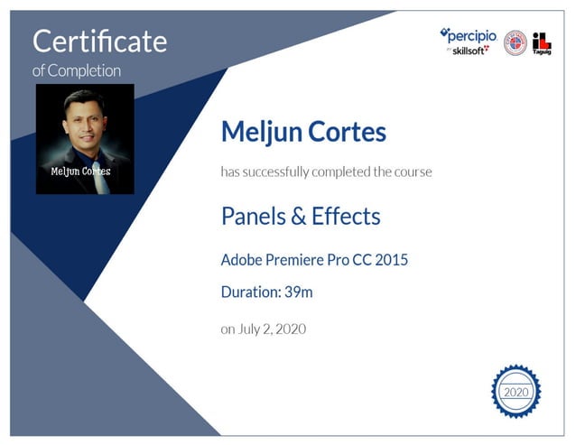 MELJUN CORTES Tectoc certificate_digital_arts_panels_effects | PDF