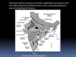 Tectonc framework of india | PPTX