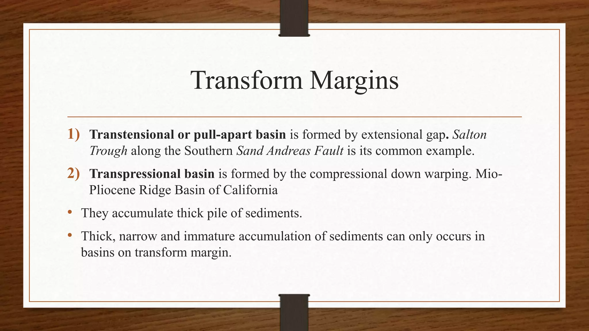 Tectonic control of sediments | PPTX
