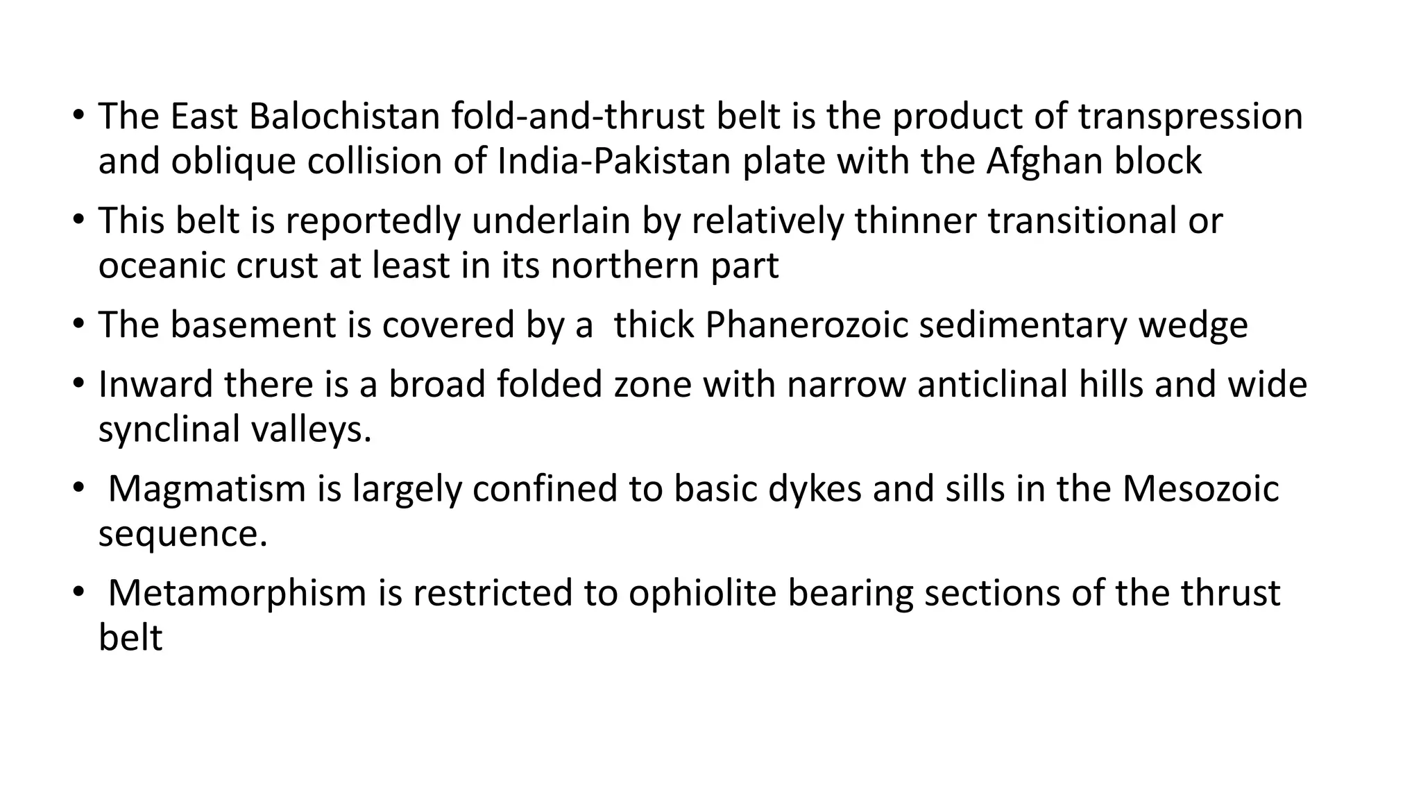 Tectonic Elements of Pakistan | PPTX