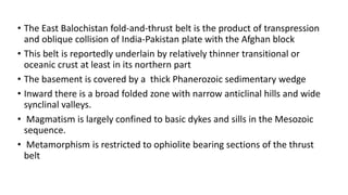 Tectonic Elements of Pakistan | PPTX