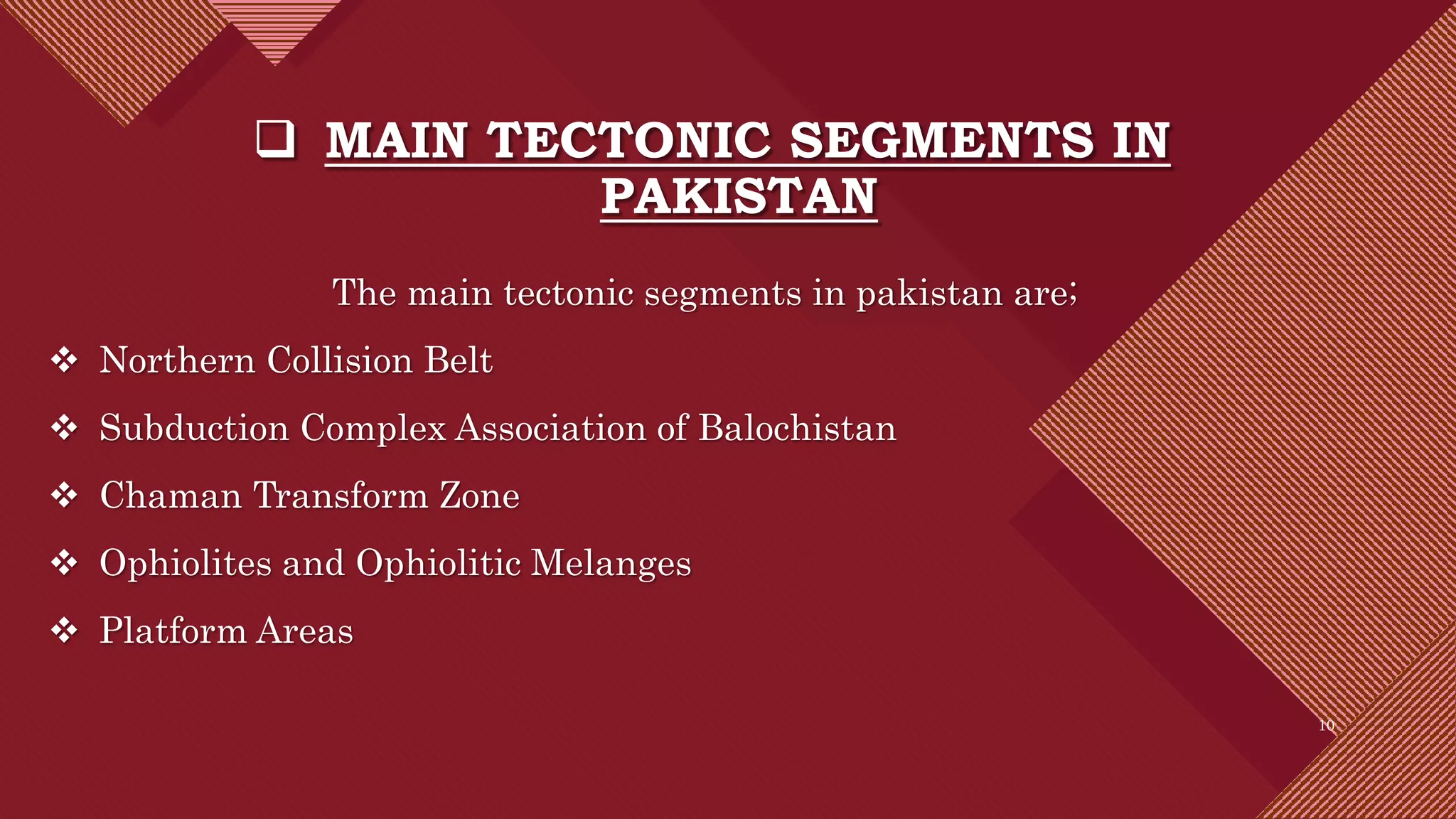 Tectonics of Pakistan | PPTX