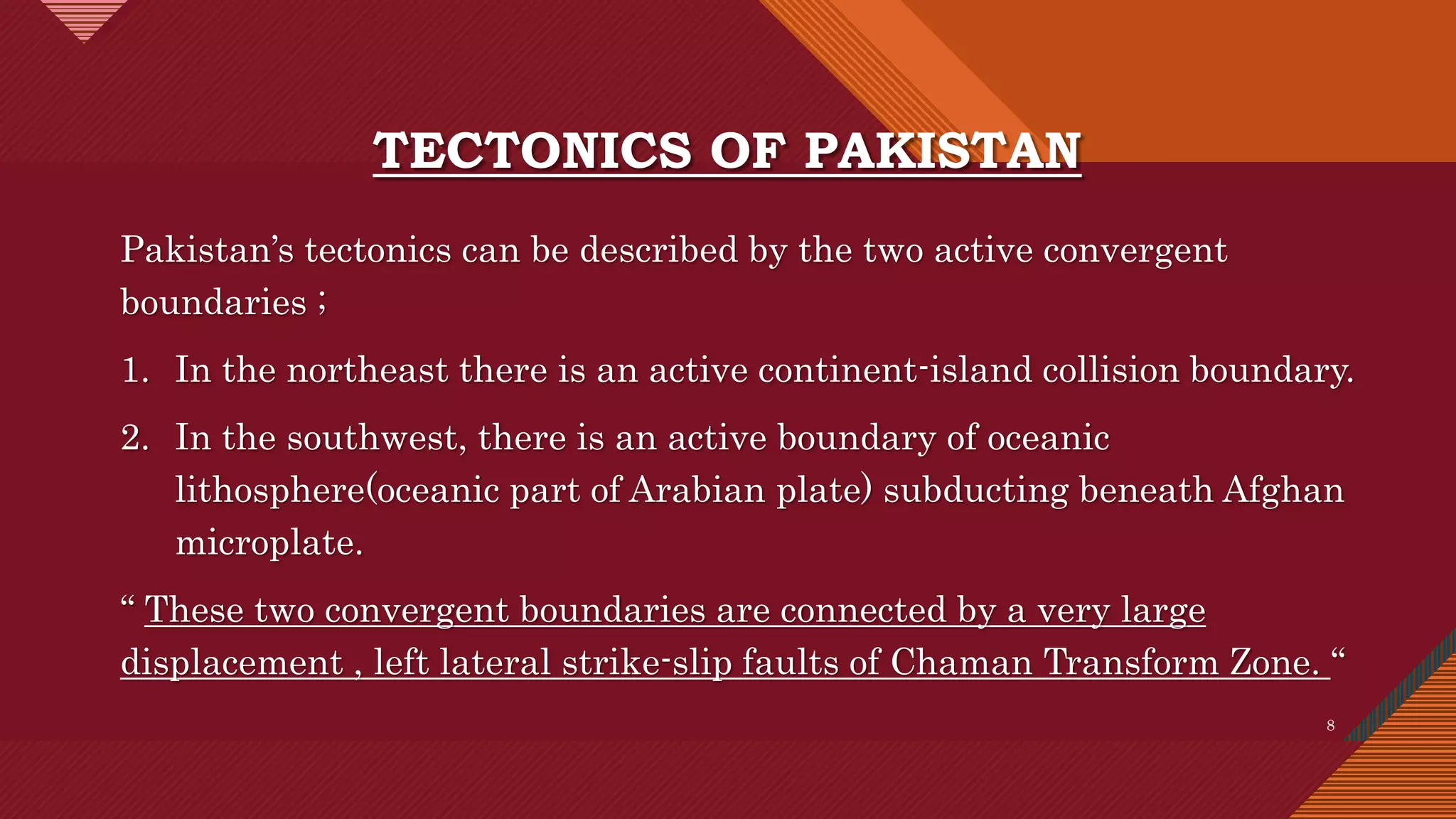Tectonics of Pakistan | PPTX