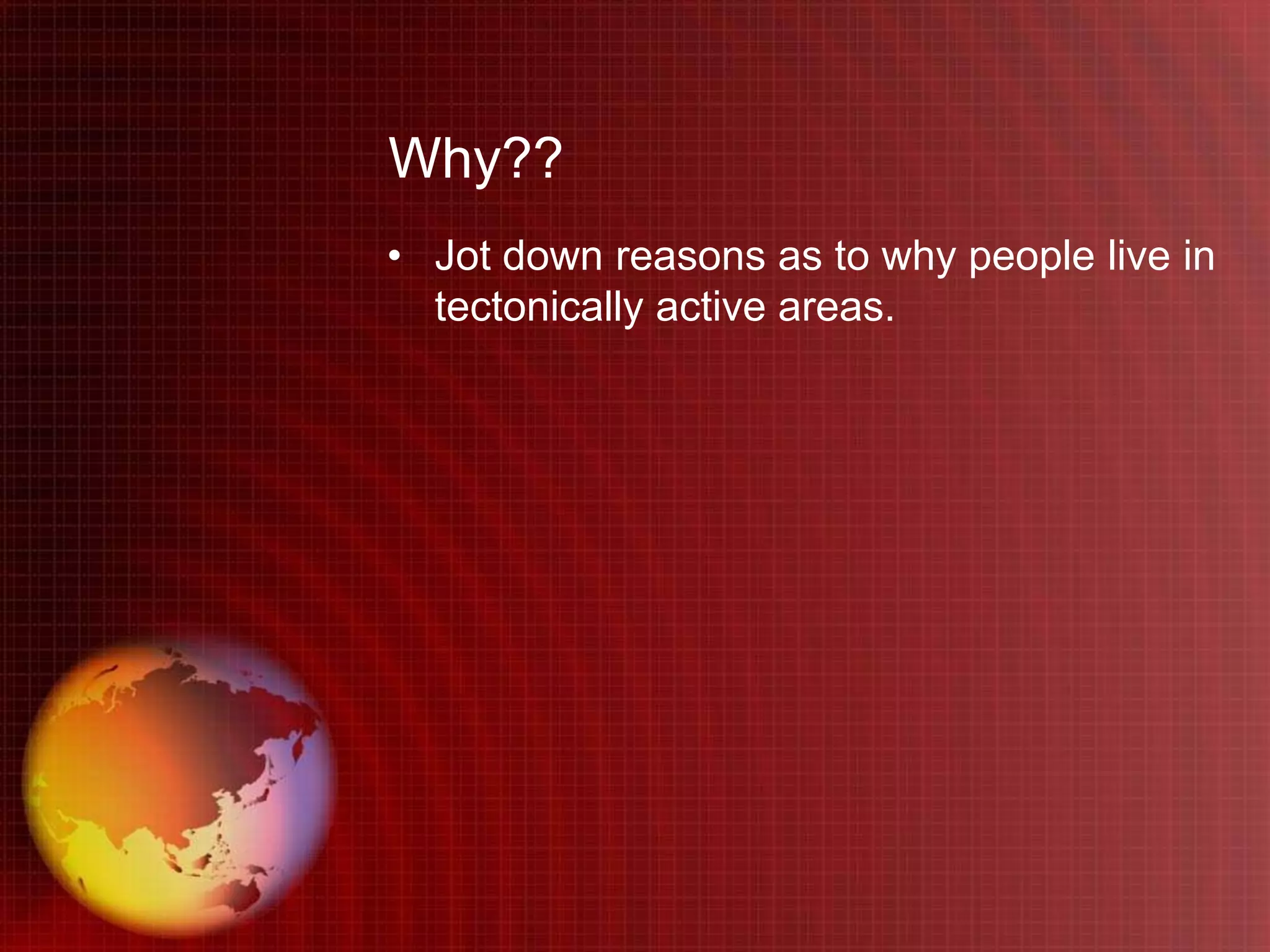 Tectonic hazard human impacts | PPTX