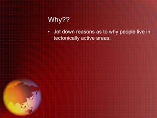 Tectonic hazard human impacts | PPTX