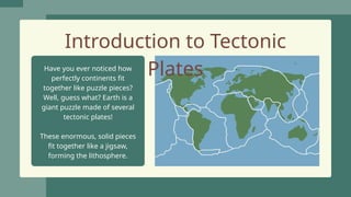 Tectonic Plates Science Educational Presentation in Green and Brown ...