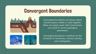 Tectonic Plates Science Educational Presentation in Green and Brown ...