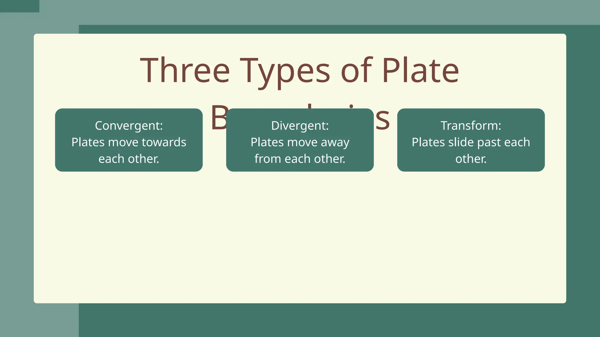 Tectonic Plates Science Educational Presentation in Green and Brown ...