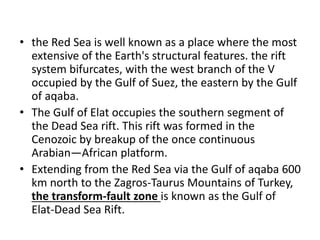 Tectonic setting of gulf of aqaba | PPTX | Geology | Science