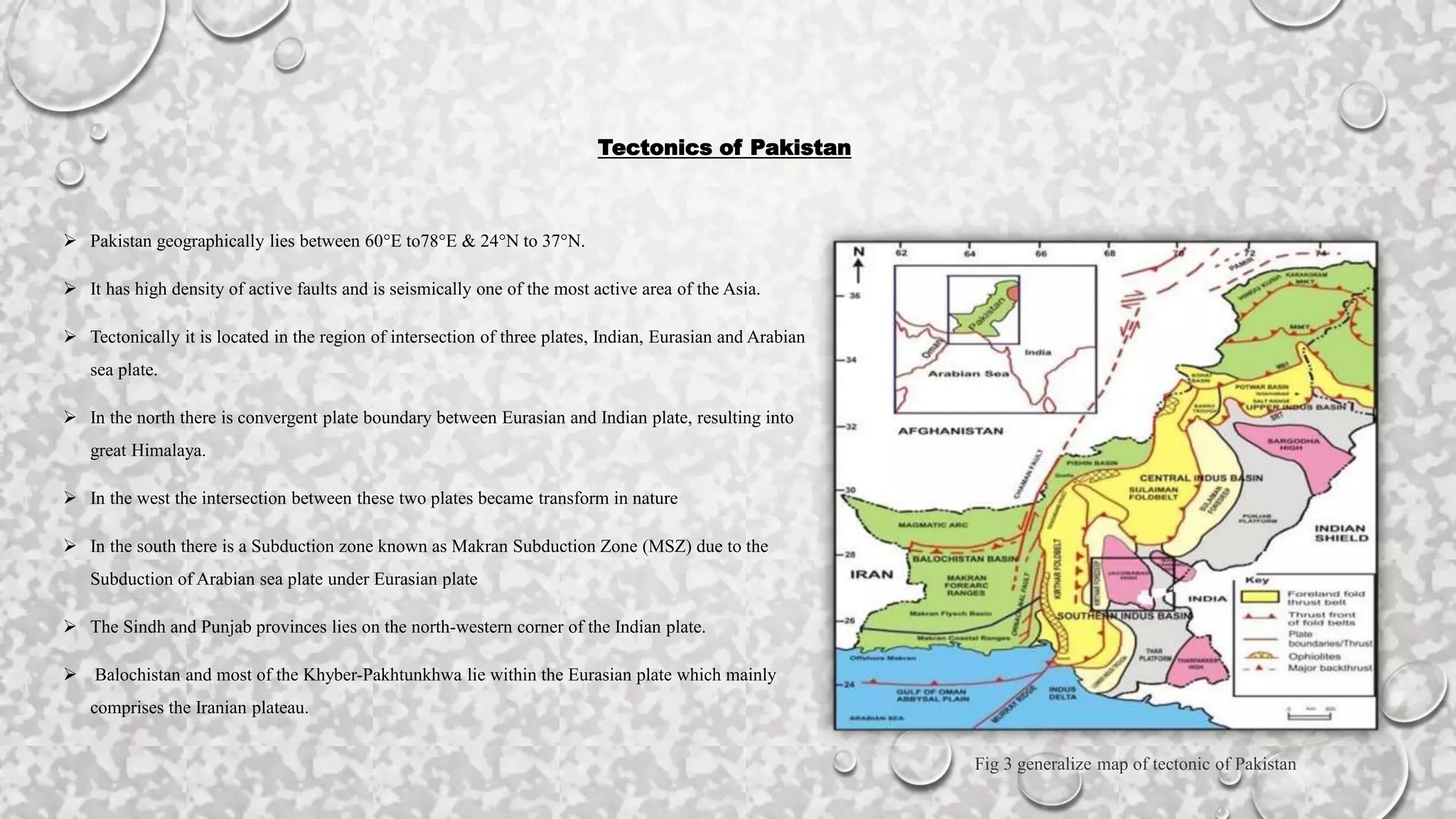Tectonic settings of pakistan (1) | PPTX