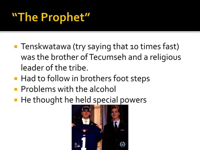 Tecumseh and the Prophet | PPTX