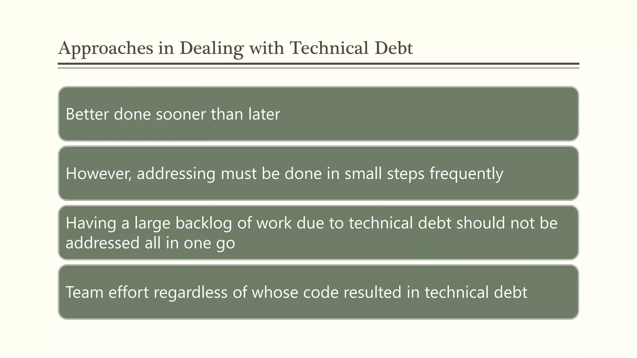 Technical debt | PPTX