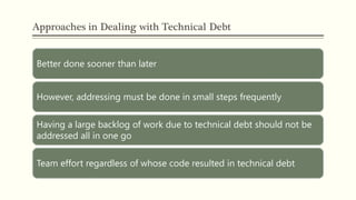 Technical debt | PPTX