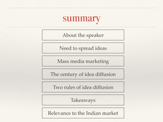 "How To Get Your Ideas To Spread”, by Seth Godin | PPT