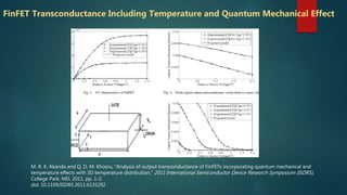 CNTFET, FinFET and MESFET | PPTX